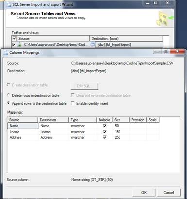 Import Export wizard in SQL Server step by step – Coding Tips